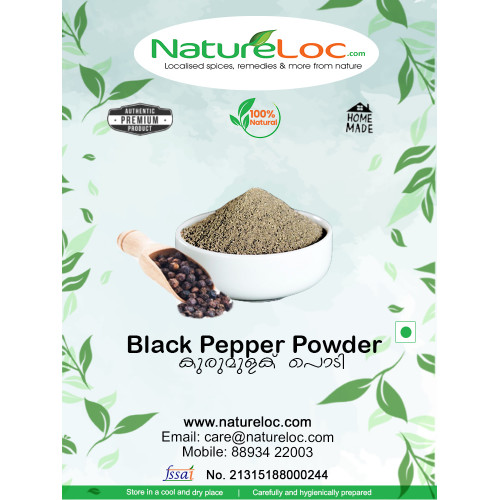 Buy Black Pepper Powder Online | Kerala Kurumulaku podi | Kali Mirchi ...